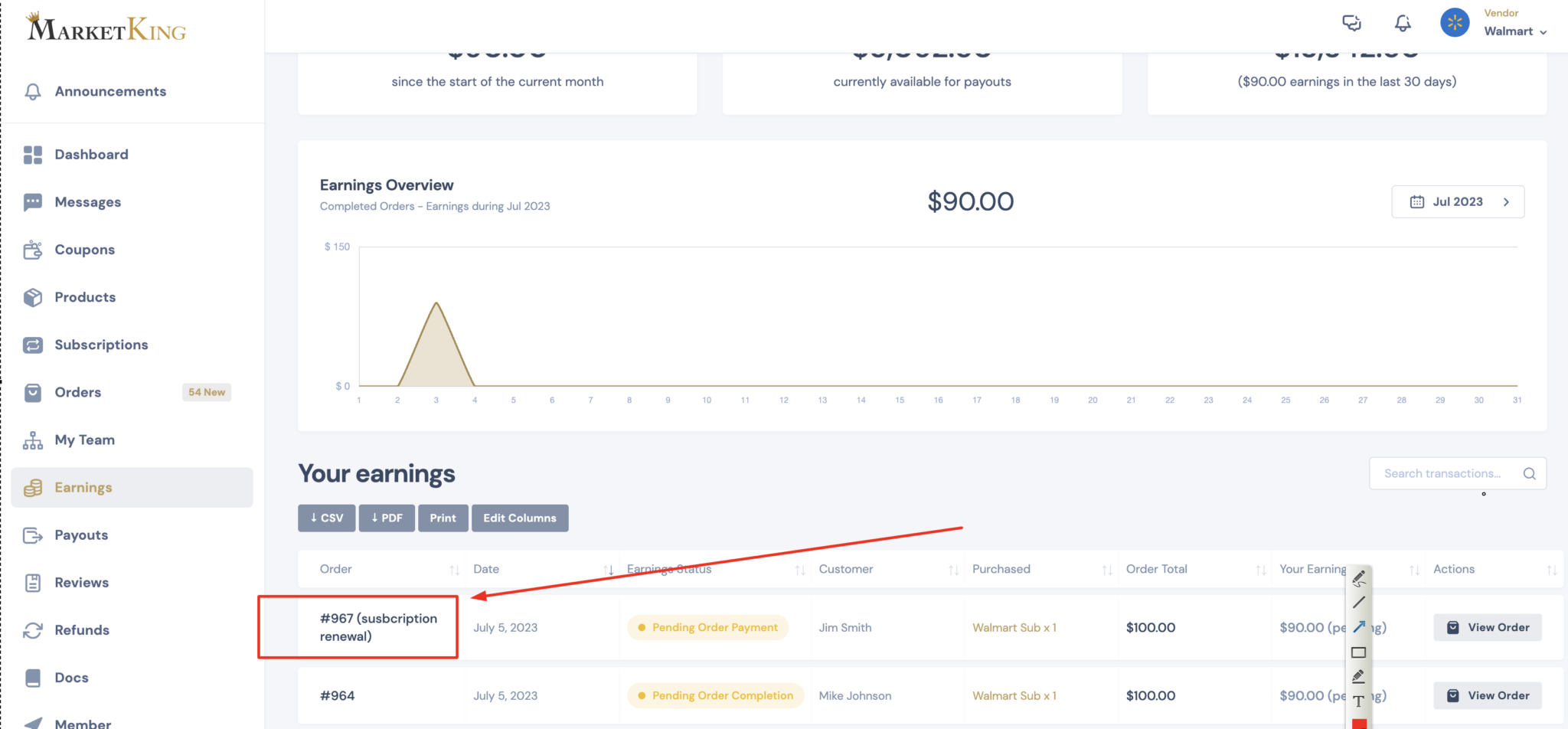 Subscriptions - MarketKing